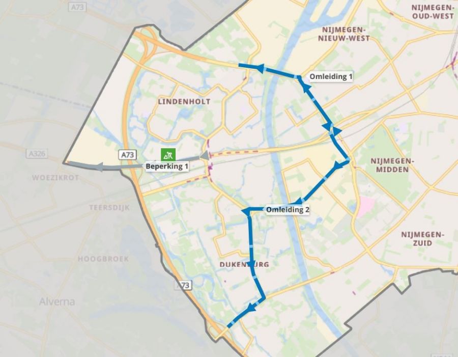 Verkeershinder: deel Wijchenseweg afgesloten van 27 juli tot 8 augustus ... Verkeershinder: deel Wijchenseweg afgesloten van 27 juli tot 8 augustus ...